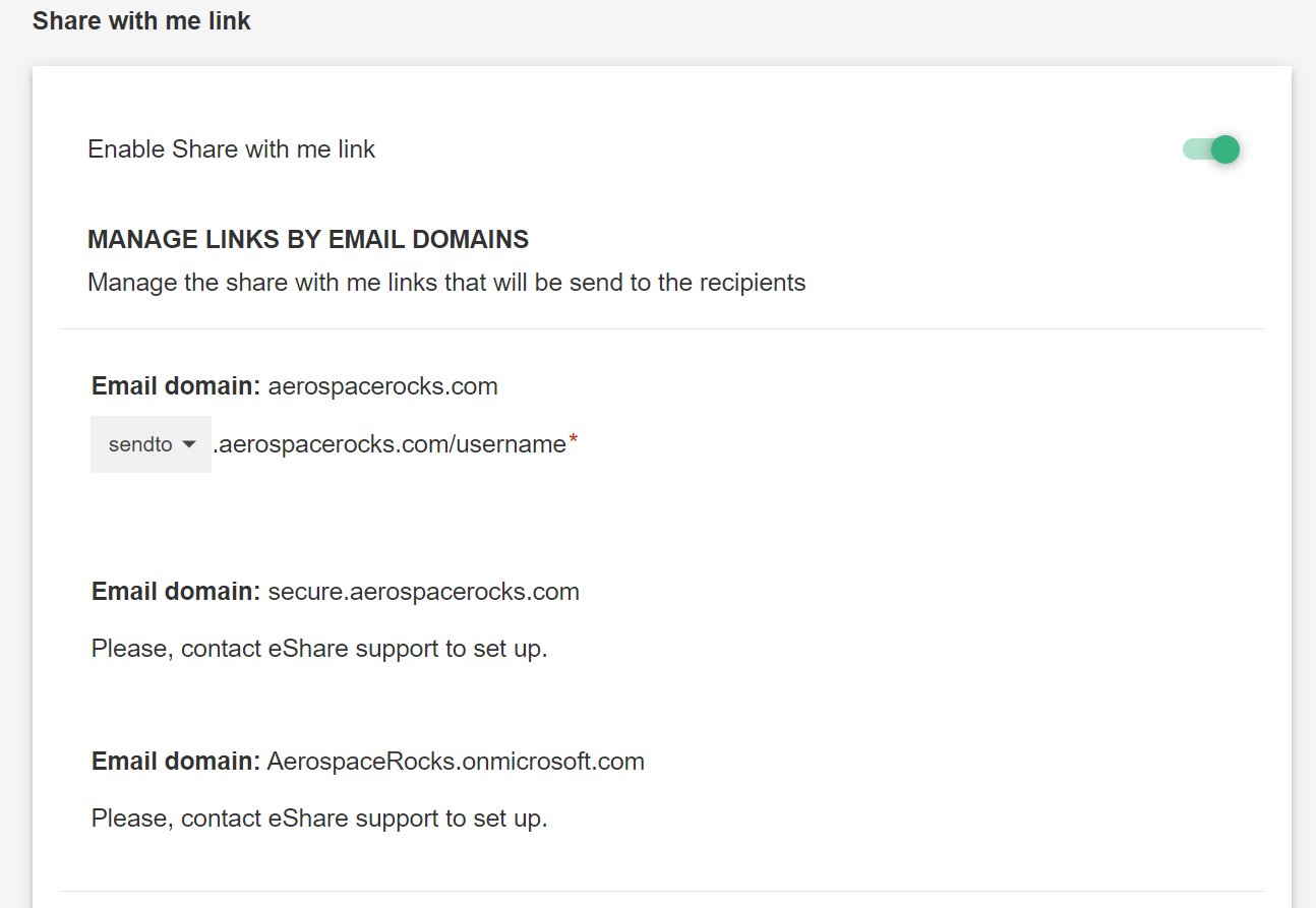 eShare Admin console overview – eShare Support