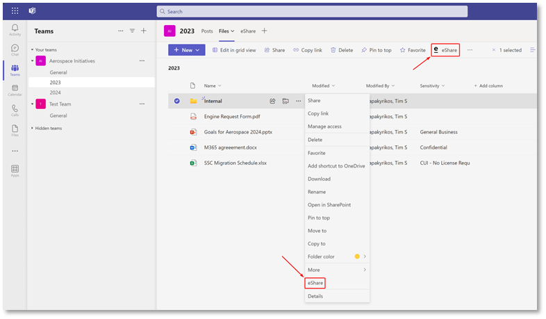 M365 Trusted Sharing Action Menu Installation Guide – eShare Support