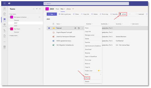 eShare M365 Trusted Sharing Action Menu App Installation Guide – eShare ...