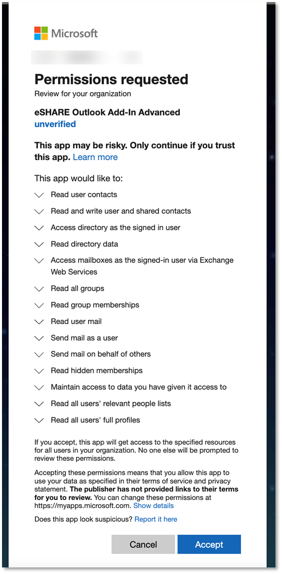 eSHARE Outlook Add-in Advanced App Installation Guide for Commercial ...
